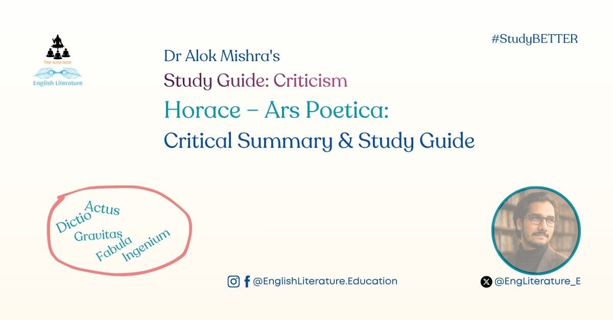 Ars Poetica by Horace – Critical Summary and Study Guide - English ...